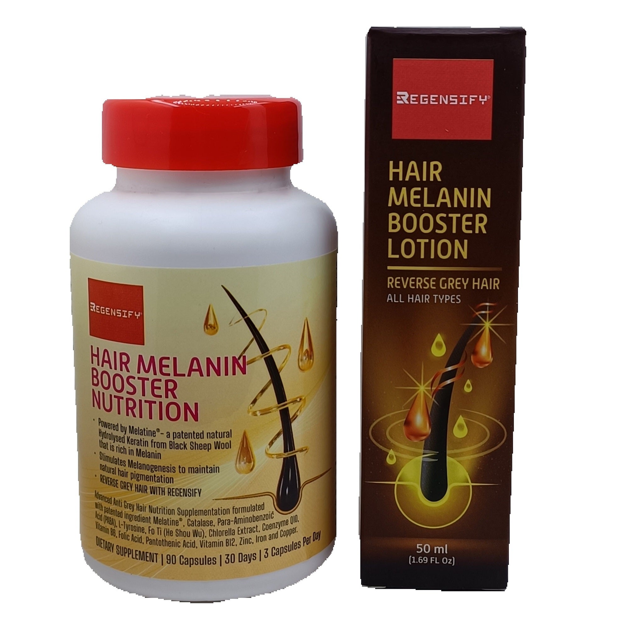 REGENSIFY Hair Melanin Booster Bundle - reverse grey hair - Regensify